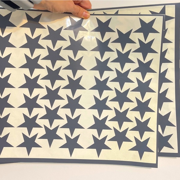 Wall Decor | New 18 Gray Peel Stick Wall Star Stickers For Wall Room ...
